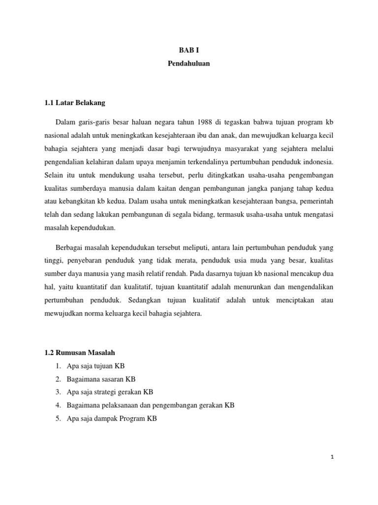 Pembinaan Pos KB Desa | PDF Pembinaan Pos KB Desa | PDF