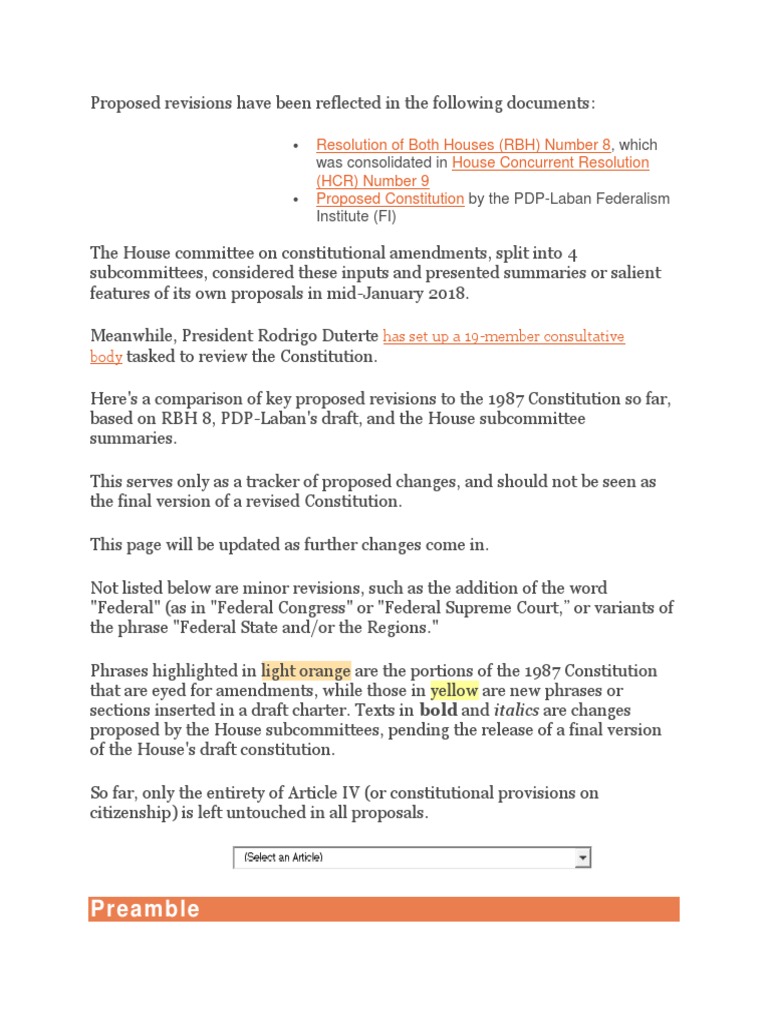 P Reamble: Has Set Up A 19-Member Consultative Body | PDF | Pardon ...