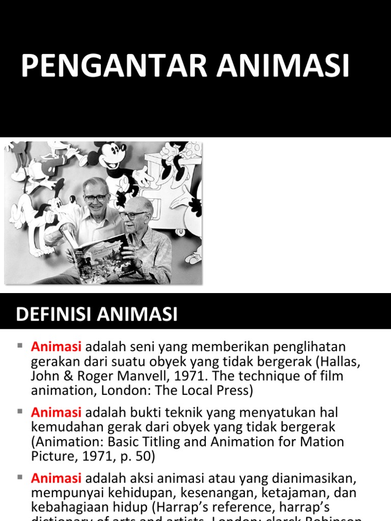 Sejarah dan Definisi Animasi | PDF