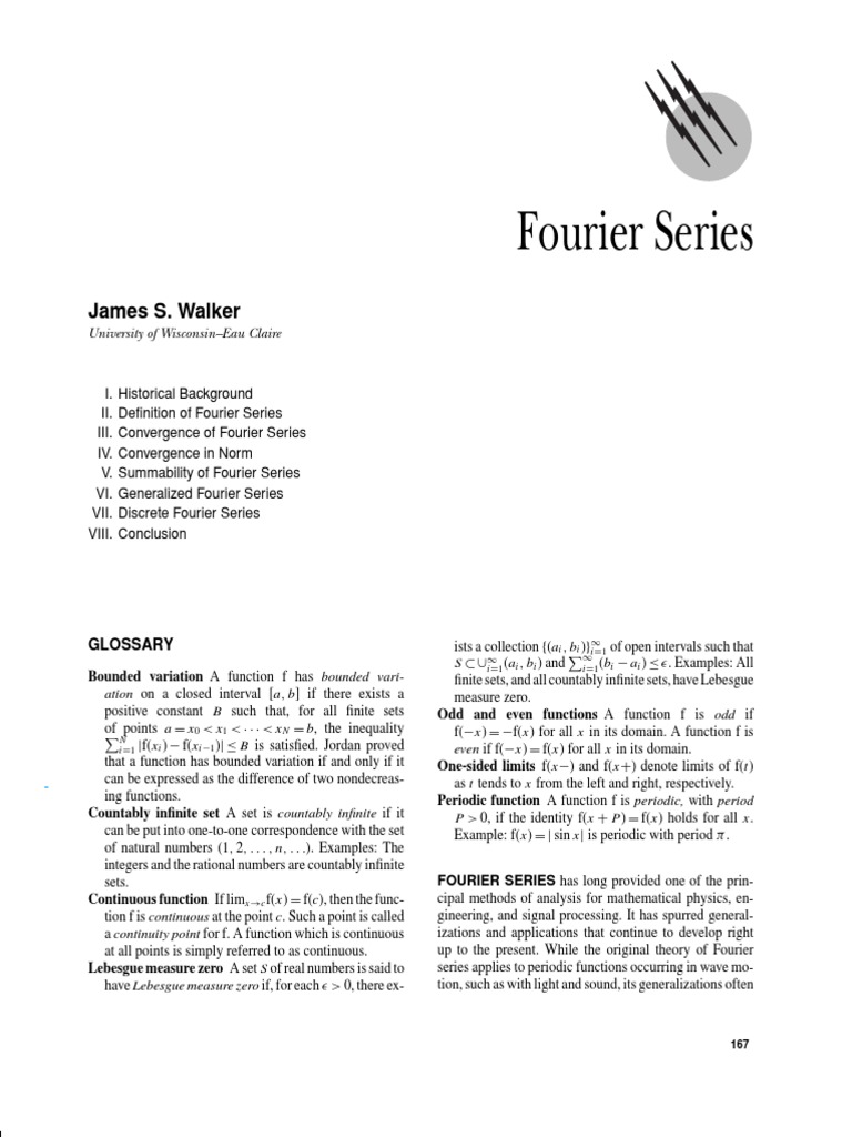 Fourier Series | PDF | Series (Mathematics) | Fourier Transform Fourier Series | PDF | Series (Mathematics) | Fourier Transform