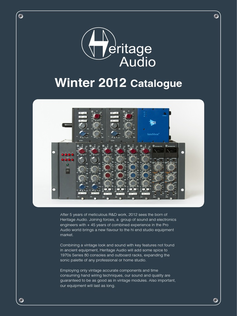 Catalogue Heritage | PDF | Equalization (Audio) | Sound Recording And ...