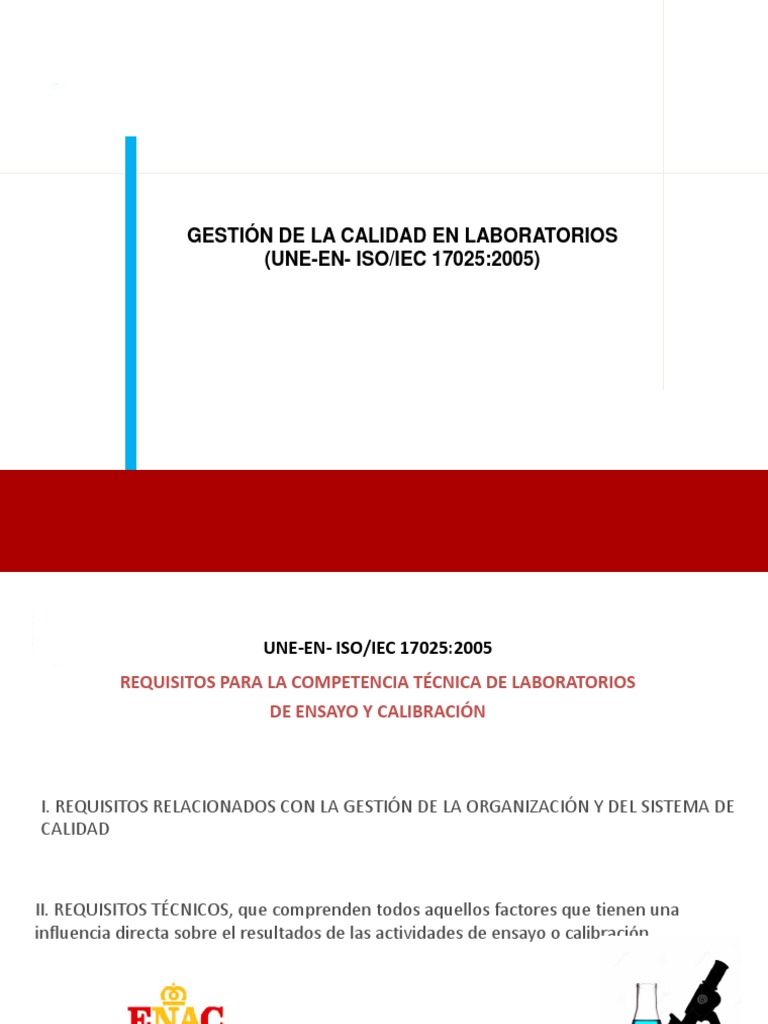 Gestion Calidad Laboratorios - ISO 17205 | PDF | Calibración | Gestión de la calidad