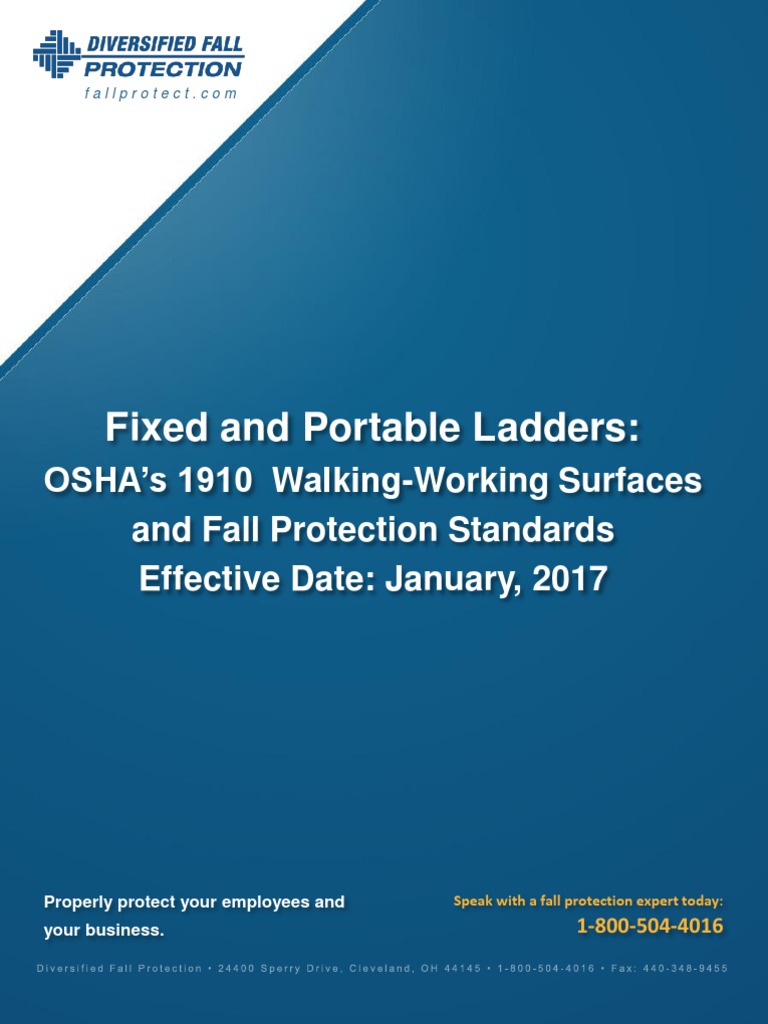 DFP Osha Compliant Ladder Guide 3 17 | PDF | Ladder | Occupational ...