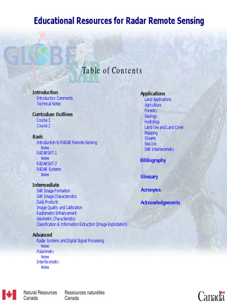 Radar Remote Sensing PDF | PDF | Reflection (Physics) | Radar