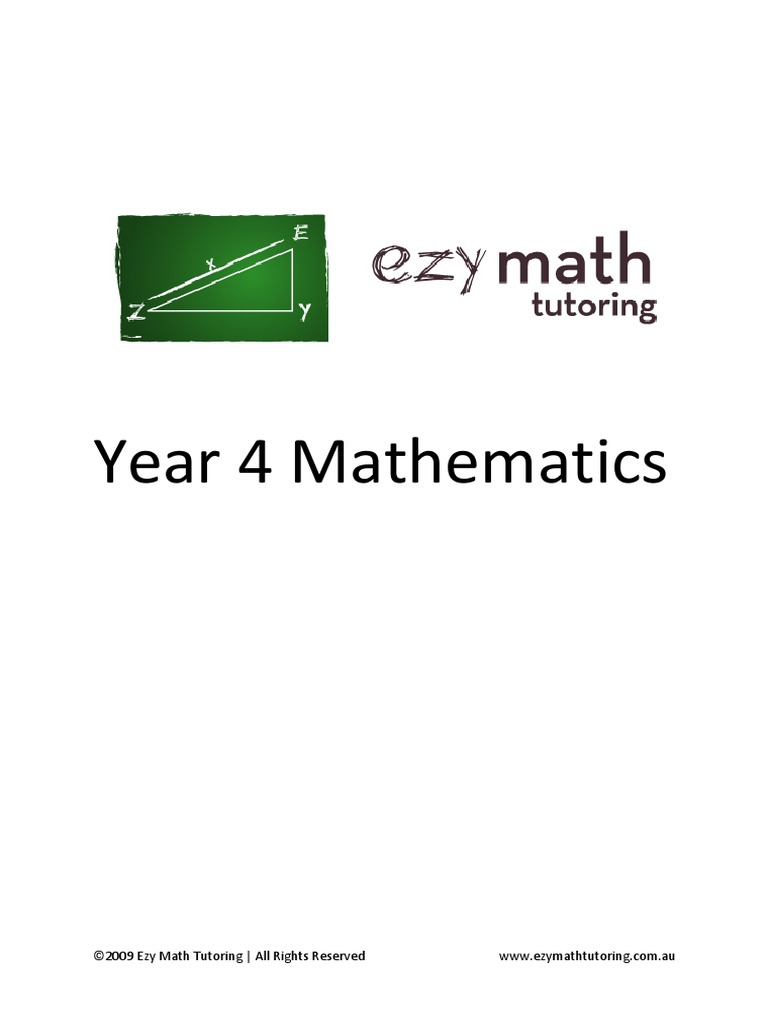 Ezy Math Tutoring - Year 4 | PDF | Fraction (Mathematics) | Teaching ...