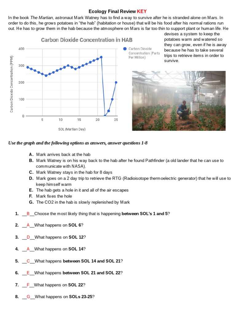 Ecology Final Review Answers | PDF | Cellular Respiration | Photosynthesis
