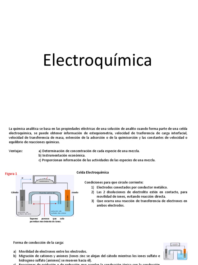 Presentación Electroquimica | PDF | Electroquímica | Electrodo