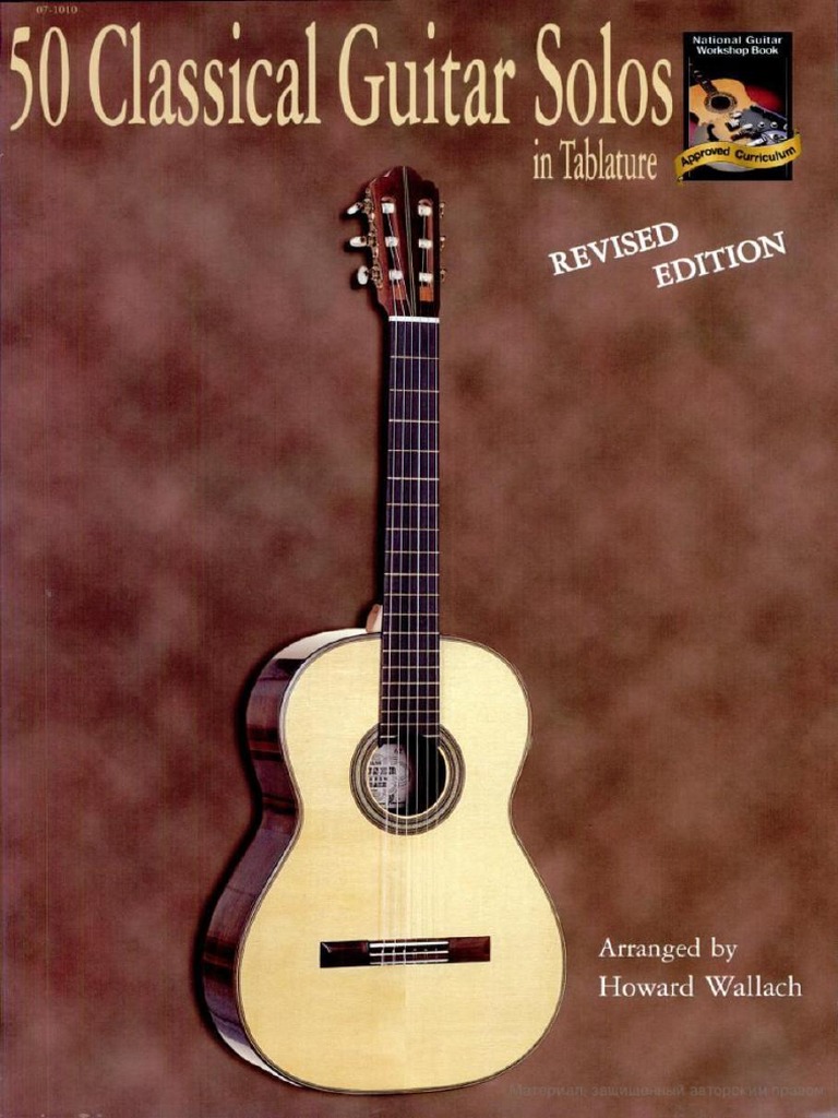 50 Classical Guitar Solos in Tablature PDF | PDF