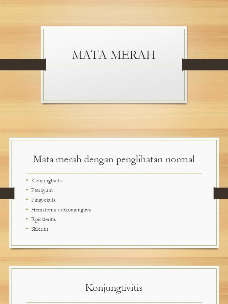 Mata Merah Tanpa Penurunan Visus | PDF