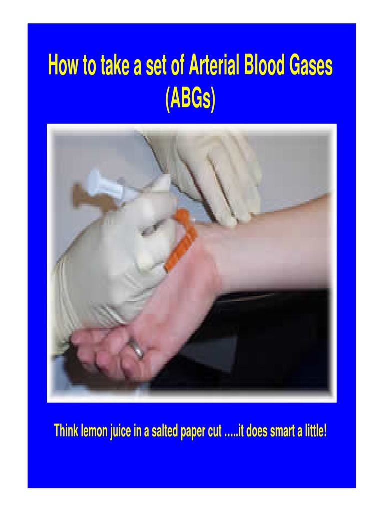 ABGS | PDF | Respiratory System | Hypoxia (Medical)