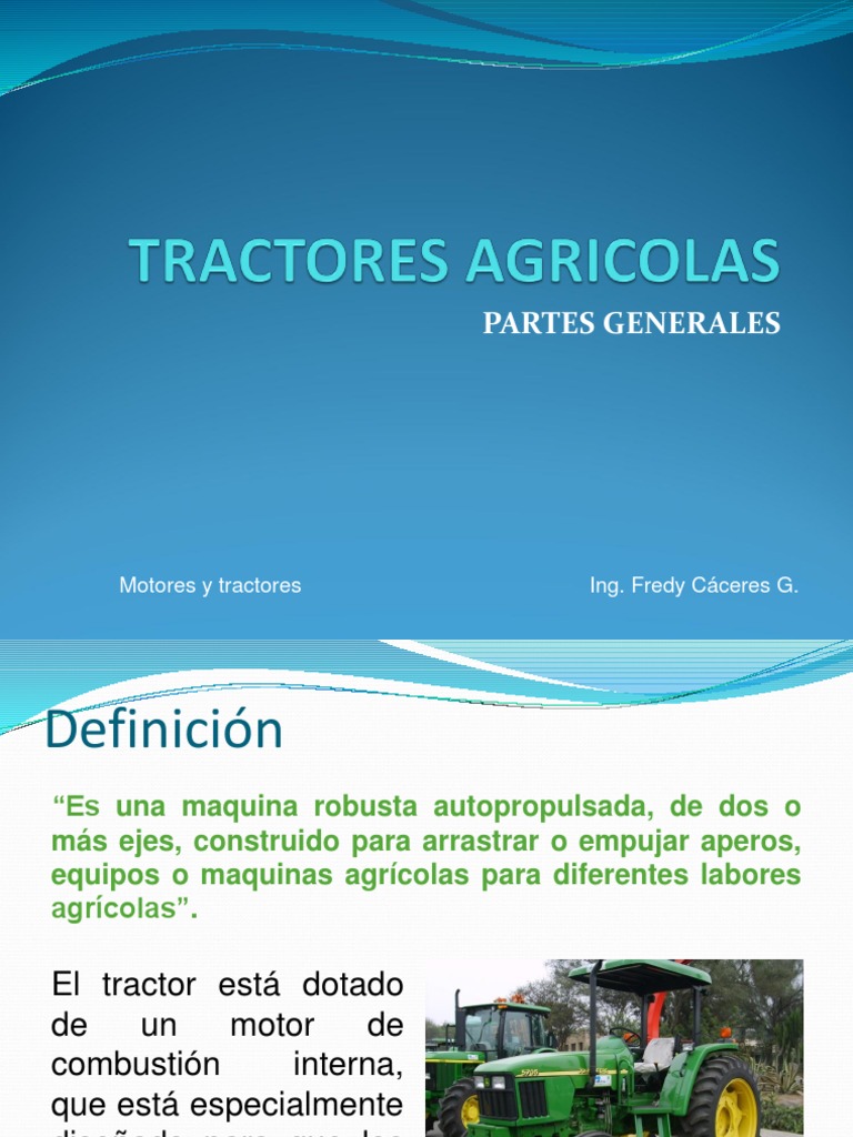 1.partes de Los Tractores Agricolas | PDF | Tractor | Embrague