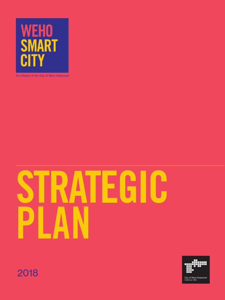 WeHo Smart City Strategic Plan | PDF | Strategic Management | City