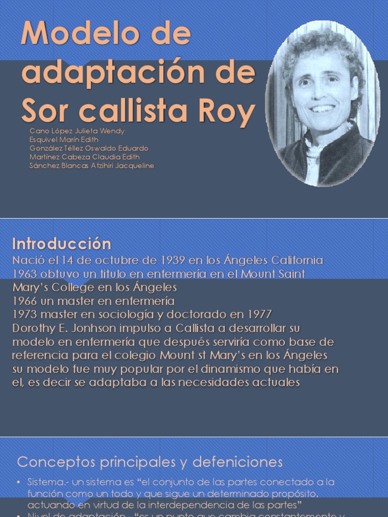Sor Callista Roy | Adaptación | Homo Sapiens