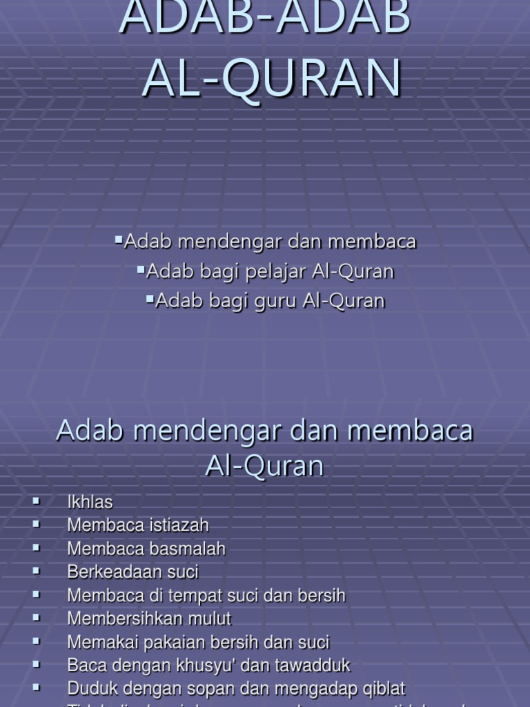 Adab Adab | PDF