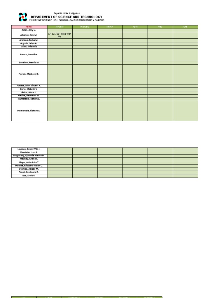 Summary of Leave | PDF