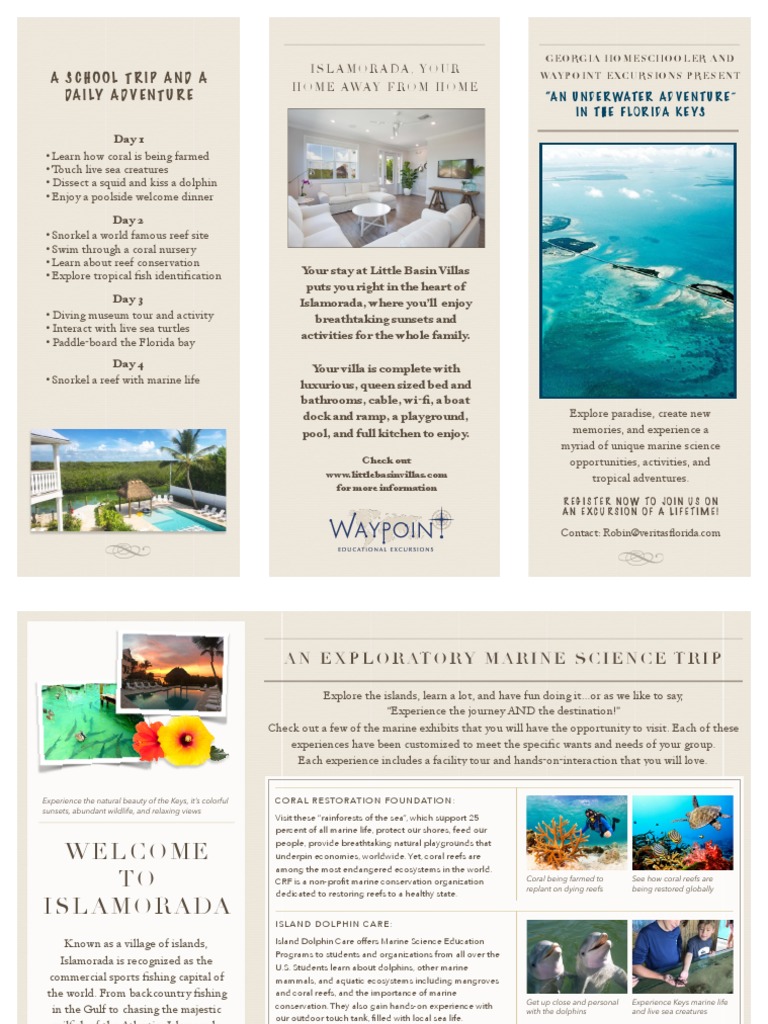 FL Keys Brochure | PDF | Marine Biology | Coral Reef