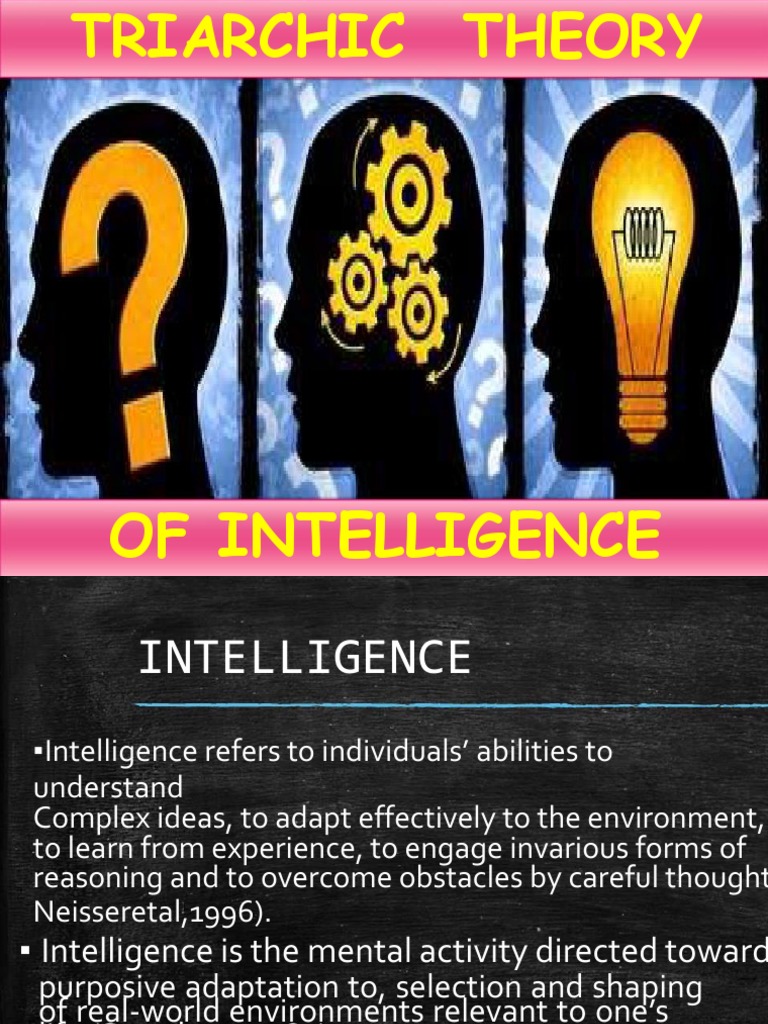 Triarchic Theory of Intellegence - Robert J. Sternberg | PDF | Behavior ...