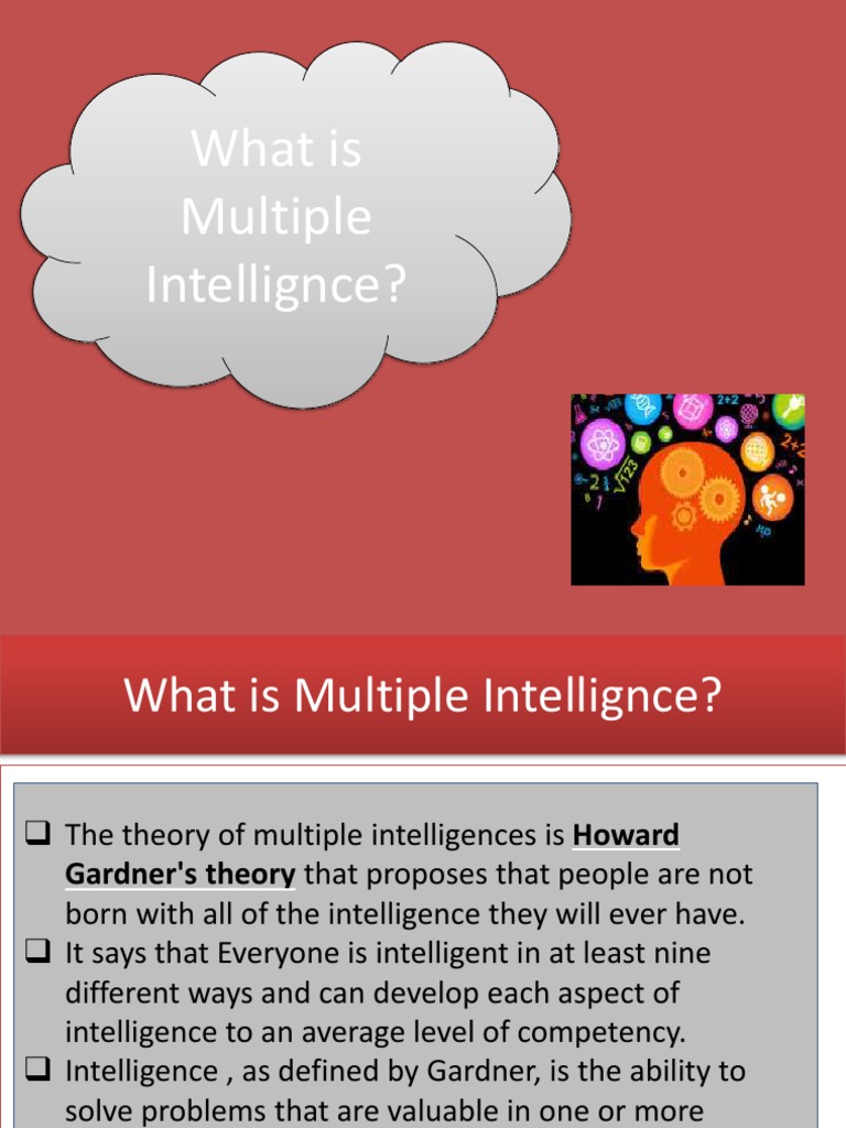 What Is Multiple Intellignce? | PDF | Intelligence | Cognition