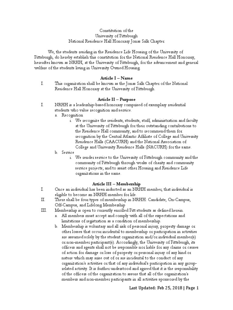 Universityofpittsburgh | PDF | Board Of Directors | Constitutional ...