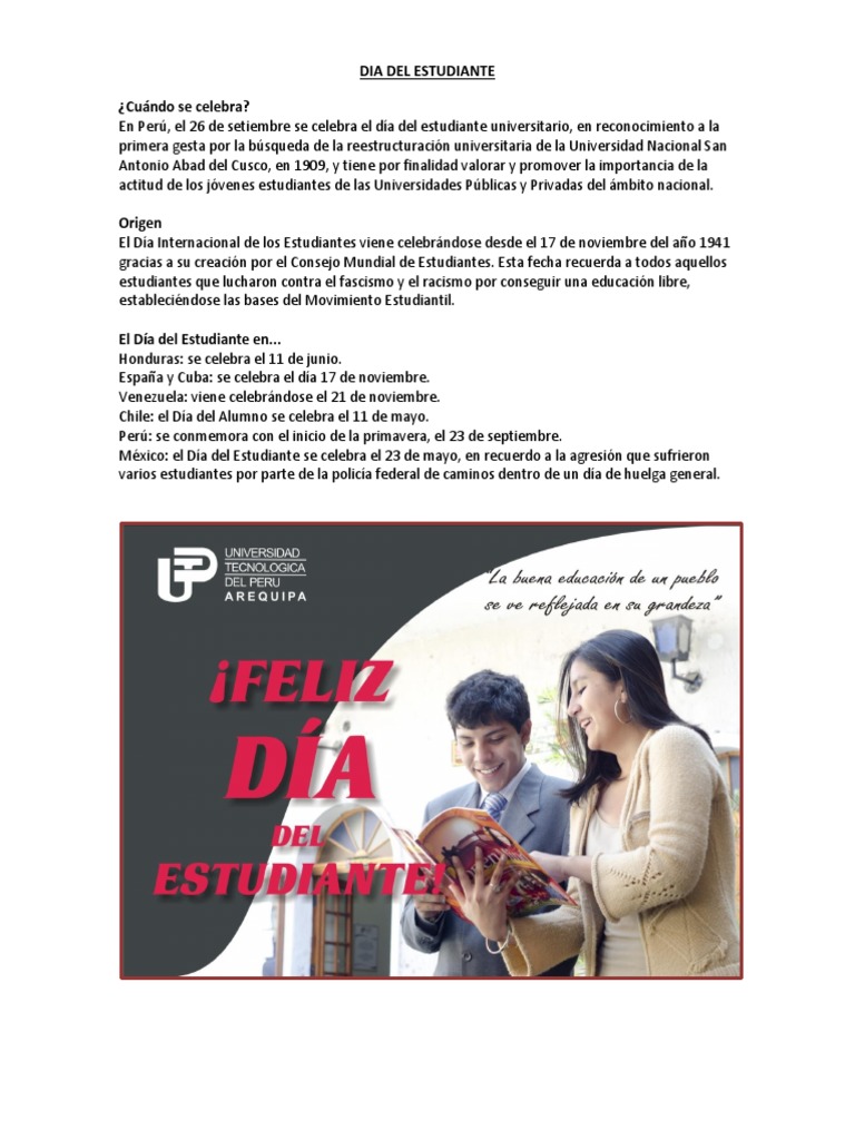 Dia Del Estudiante | PDF