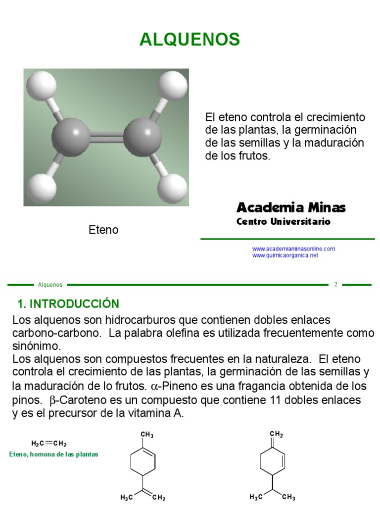 alquenos-teoria | Alqueno | Compuestos de carbono