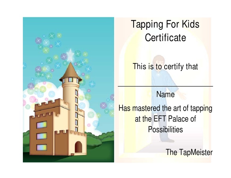 Certificate Tapping For Kids | PDF