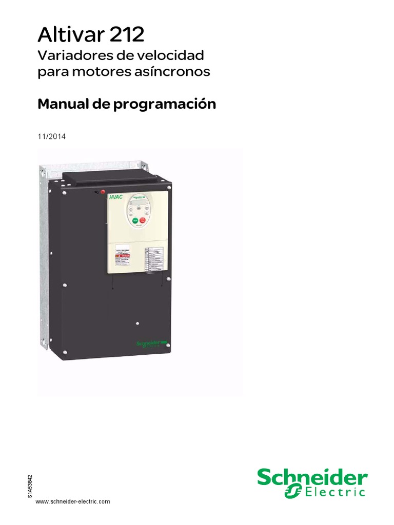 Manual de Programacion Variador Schneider 25 HP | PDF | Diodo emisor de luz | Software