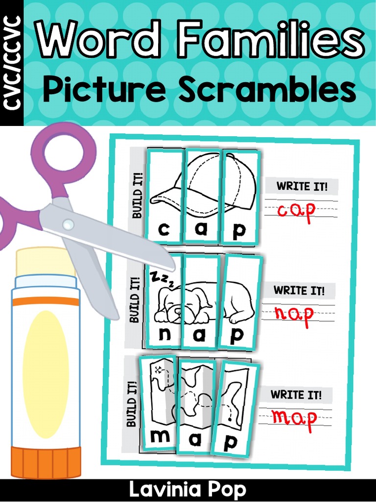 Word Family Picture Scrambles Free Sampler | PDF | Internet | Computing ...