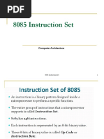 8085 Microprocessor Instruction Set | PDF
