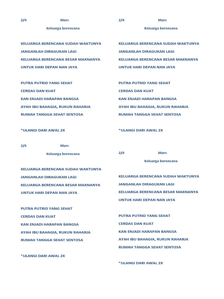 Lagu Mars KB | PDF