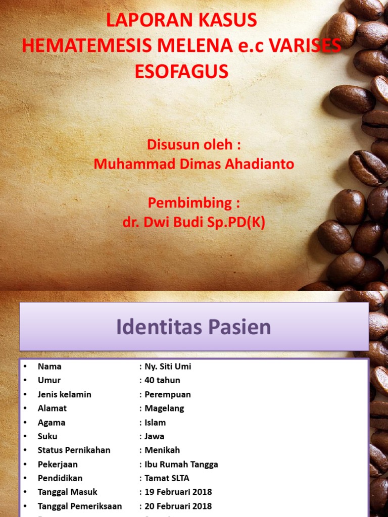 Laporan Kasus Varises Esofagus | PDF