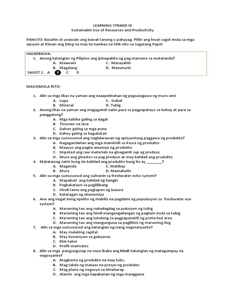 Learning Strand III | PDF