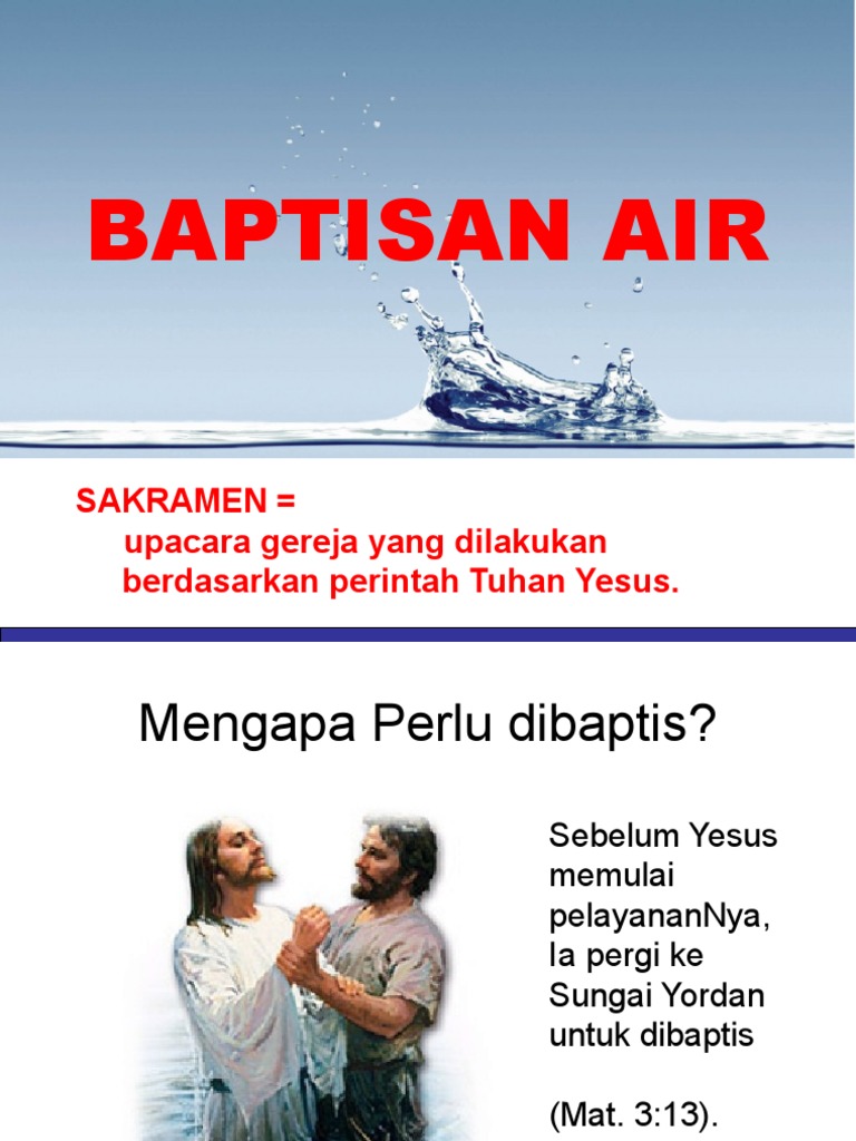 Baptisan Selam | PDF