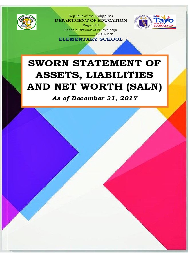 Sworn Statement of Assets, Liabilities and Net Worth (Saln) | PDF