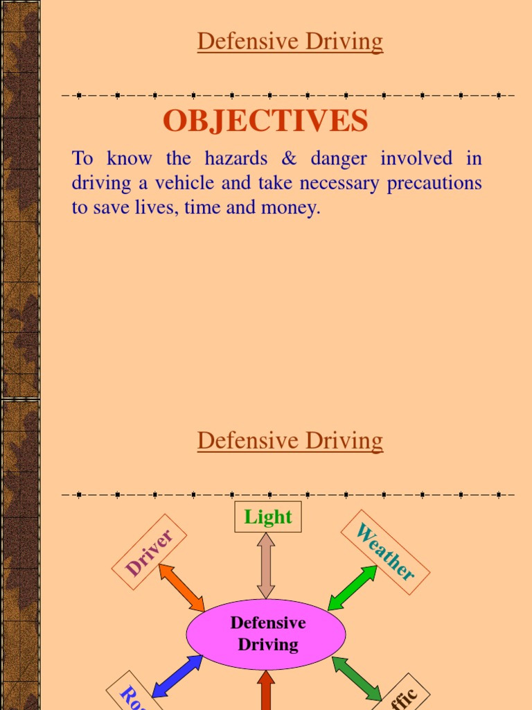 Objectives: Defensive Driving | PDF | Traffic | Traffic Collision