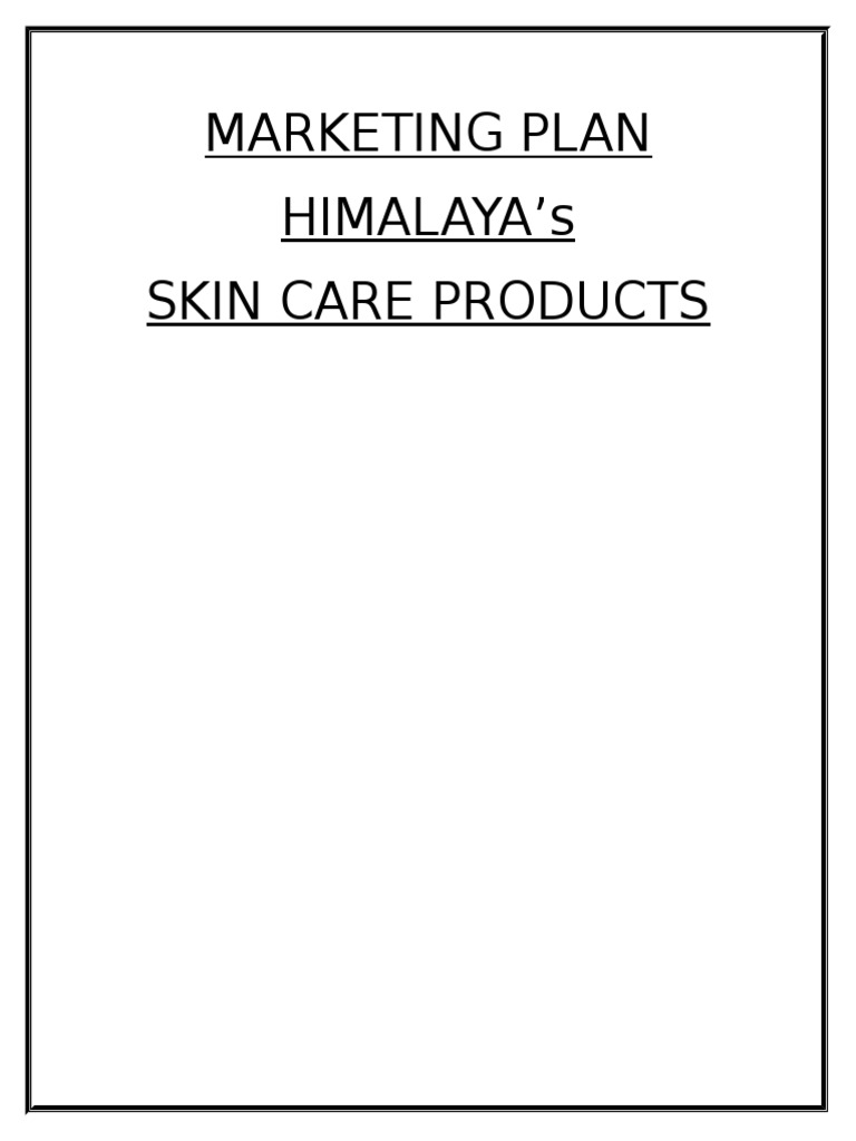 Himalaya | PDF | Market Segmentation | Competitive Advantage