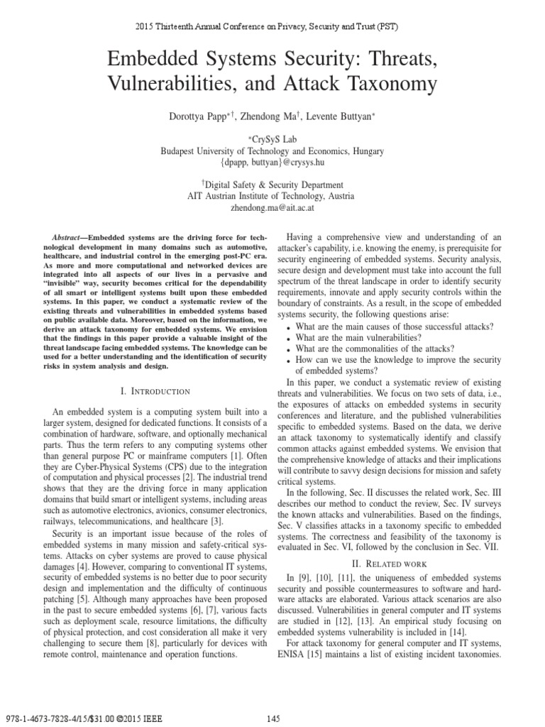 Cse597g Embedded Systems | PDF | Cryptography | Computer Security Cse597g Embedded Systems | PDF | Cryptography | Computer Security