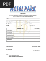 Hotel Lodge Bill Format Template | PDF | Receipt | Commerce