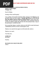 Request Letter For Comelec | PDF | Government