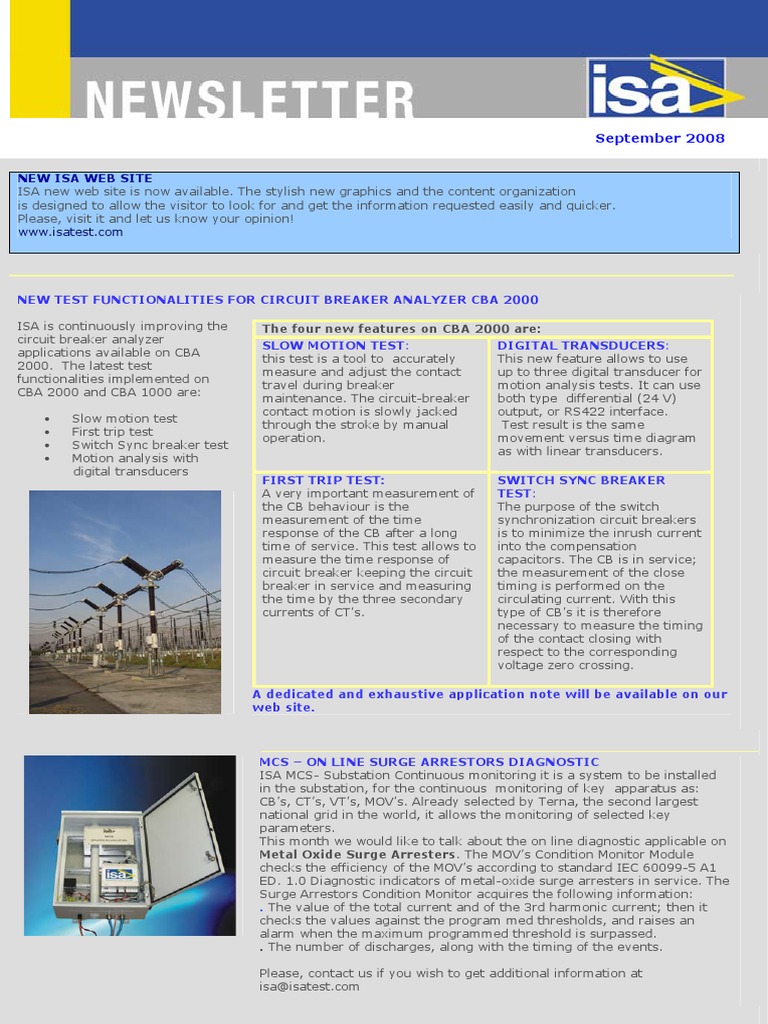 New Isa Web Site: The Four New Features On CBA 2000 Are | PDF ...