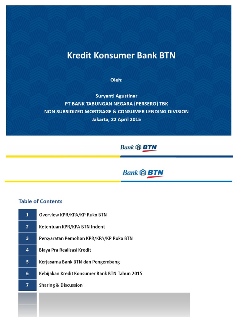 Kredit Bank BTN | PDF
