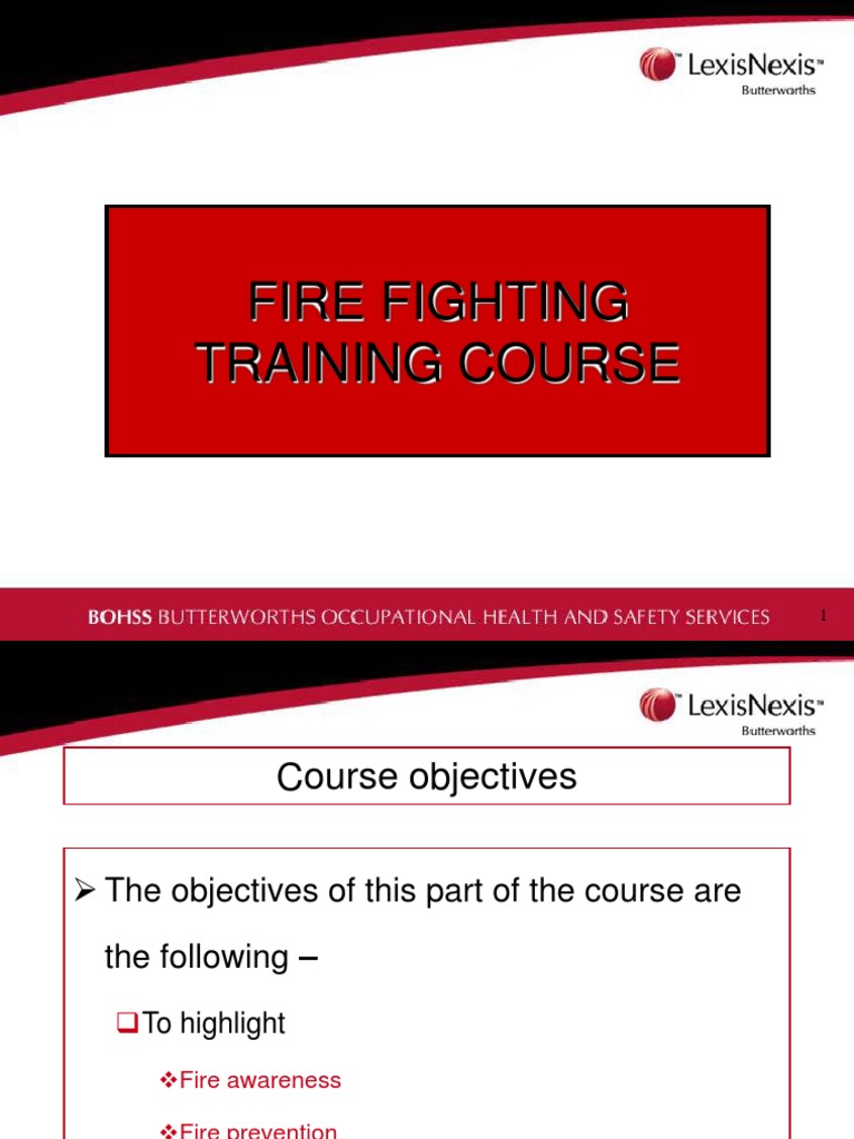 Fire Fighting Training Course | PDF | Fires | Combustion