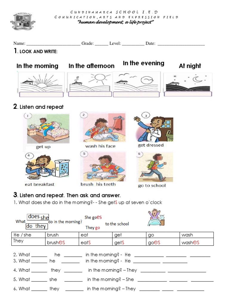 Level 1 Daily Routine | PDF | Leisure