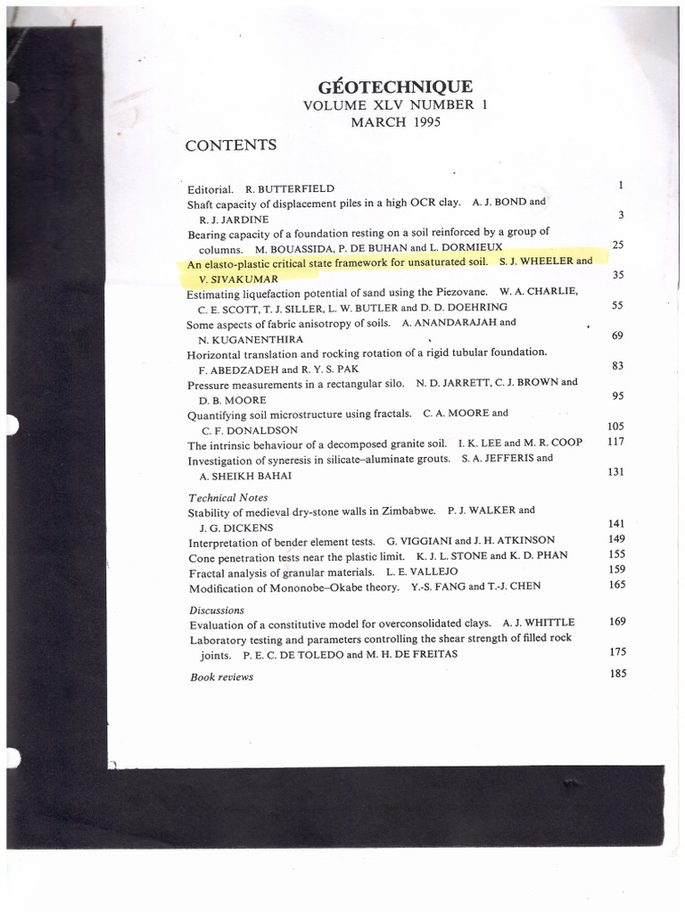 An Elasto-Plastic Critical State Framework For Unsaturated Unsaturated ...