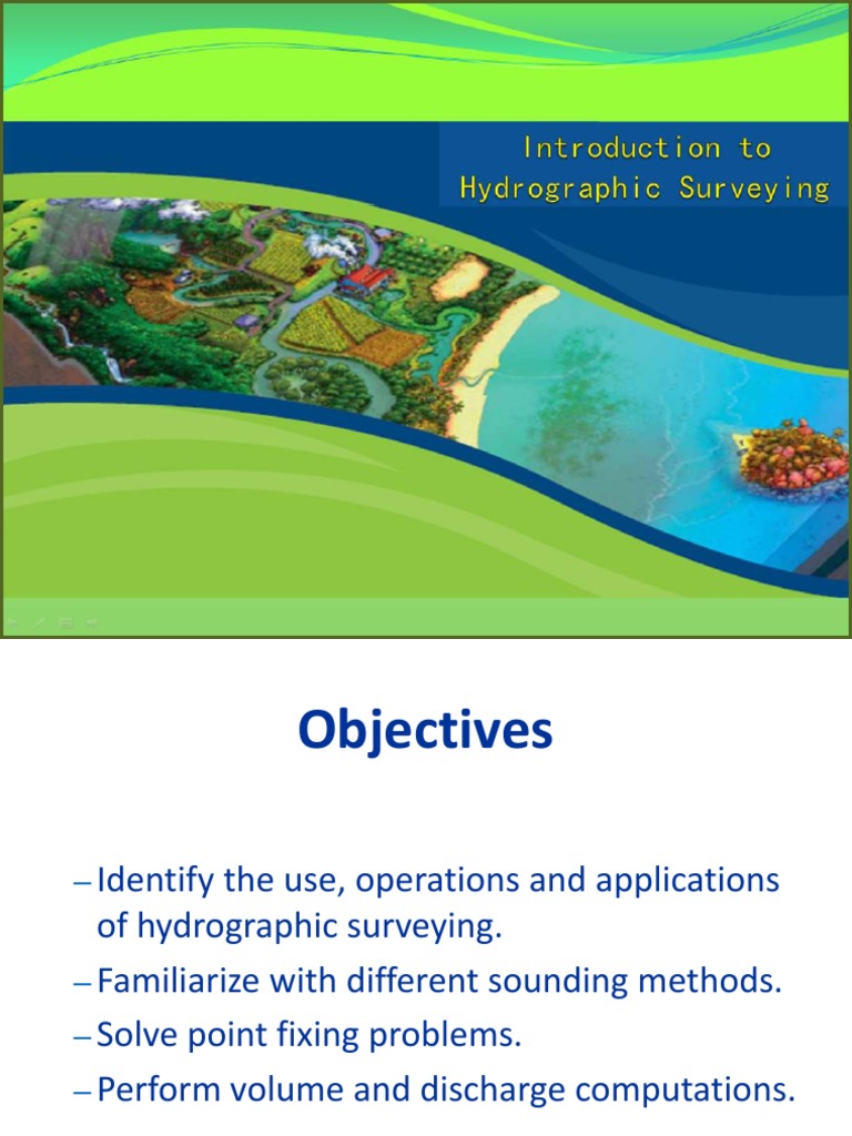Hydrographic Surveying I Pdf Tide Hydrography