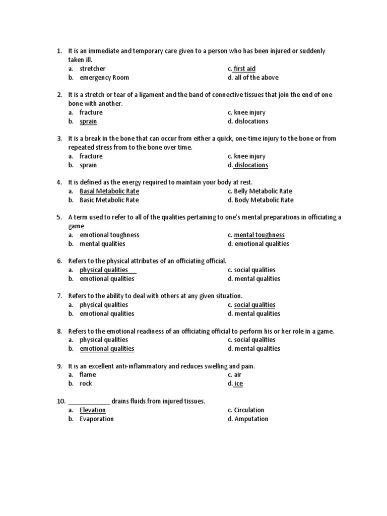 Physical Education Grade 9 | PDF | Knee | Bone