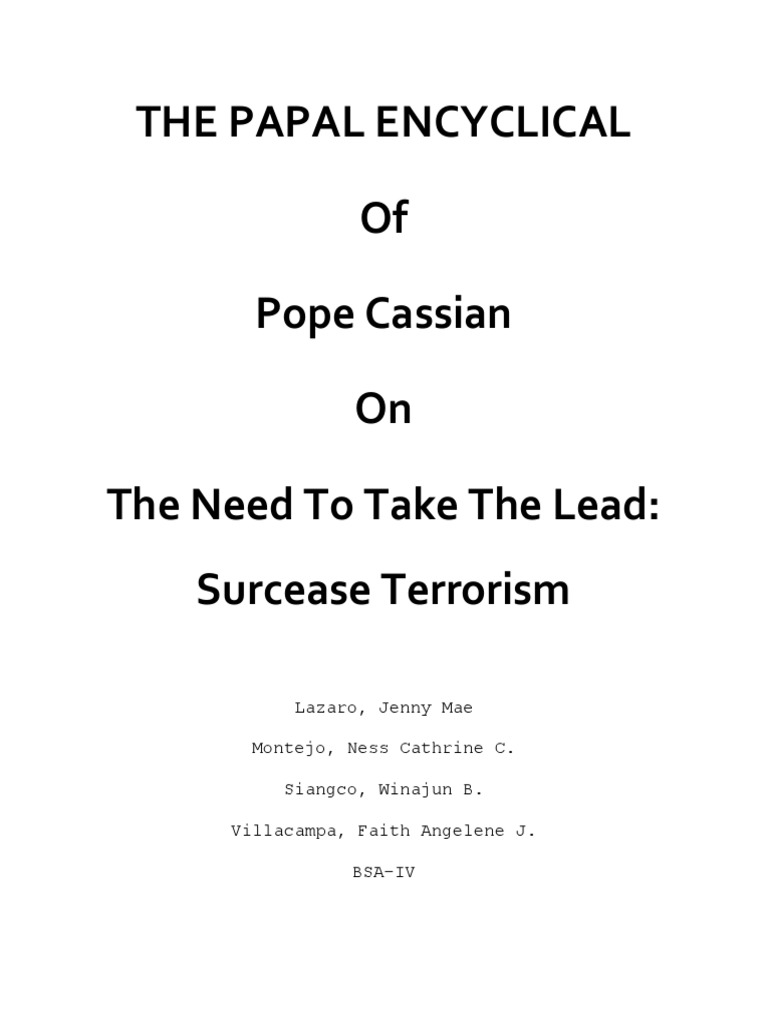 The Papal Encyclical | PDF | Love | Religion And Belief