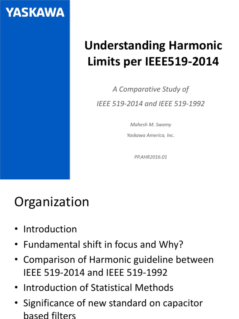 IEEE 519-2014 Harmonic Limits Overview | PDF | Electrical Impedance ...