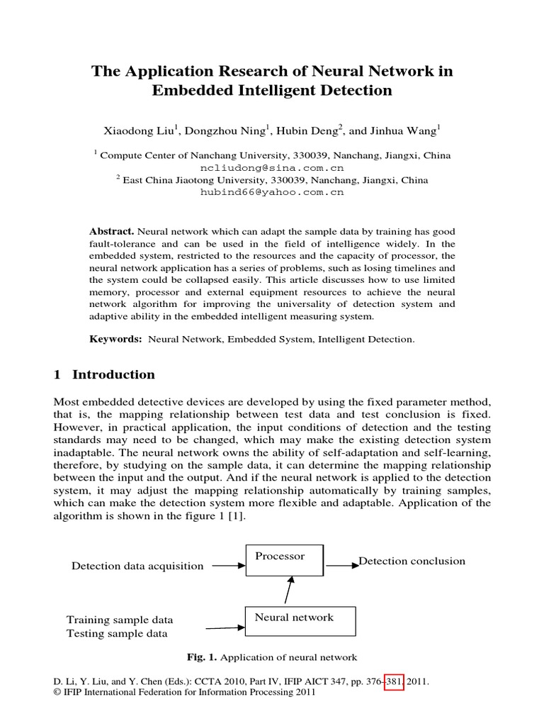 Neural Networks Embed D | PDF | Artificial Neural Network | Embedded System