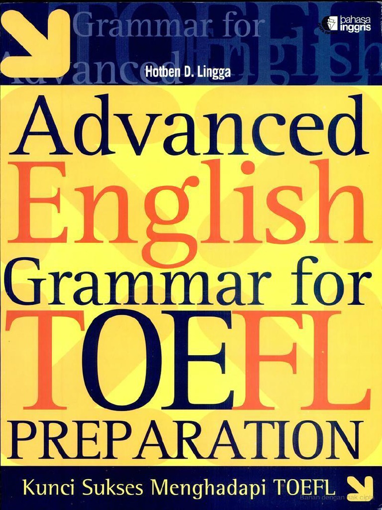 Advanced English Grammar For Toefl Preparation PDF | PDF
